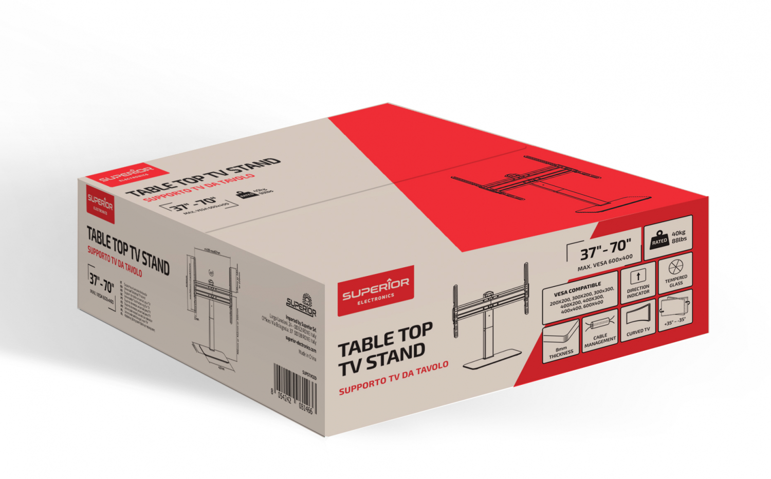 37-70 Table top TV stand – SUPSTV020 - Superior Electronics